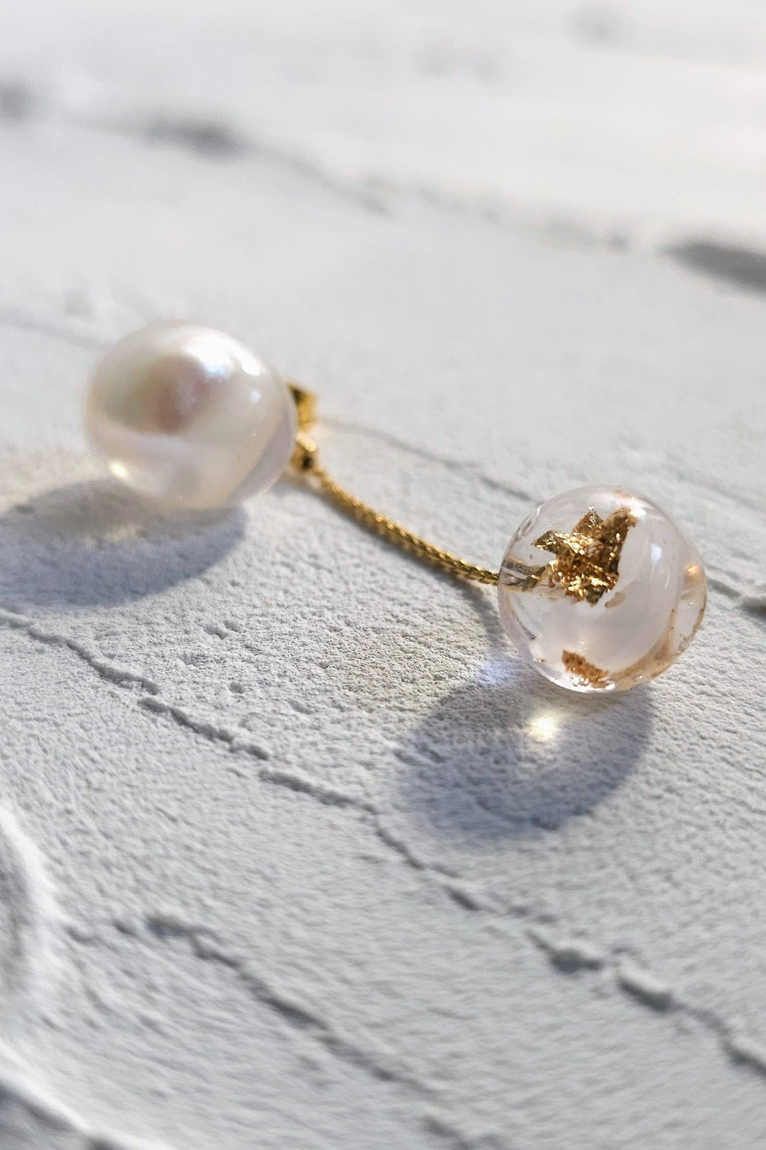 MOYA multiway short drop - hand-molded orbs with pearl – maison miak
